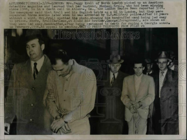 Michael & George Krull Being Taken To Prison 1957 Vintage Press Photo ...