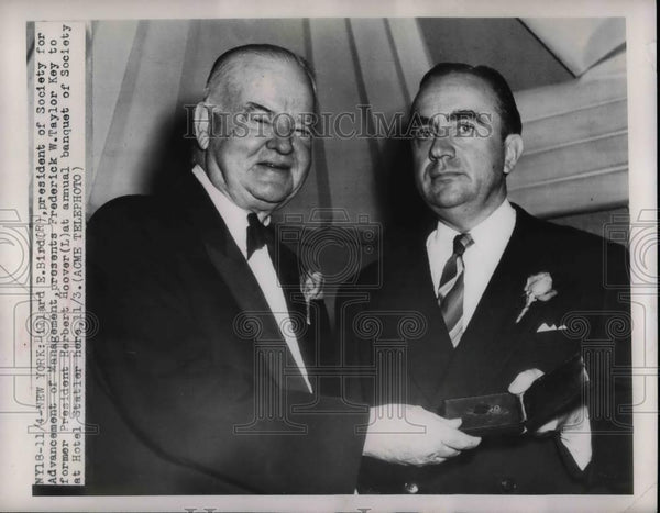 Society for Adv Mgt, Dillard Bird & Fred Taylor in NY 1949 Vintage ...