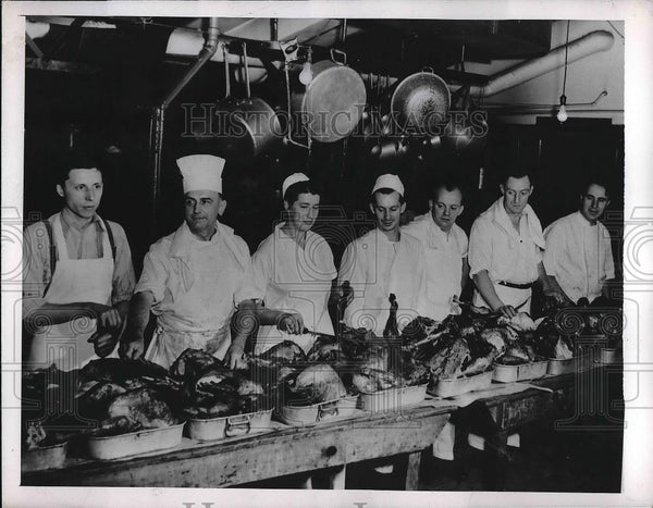 Chefs & Members Of The Cooks & Pastry Cooks Union Prepare Food 1943 ...