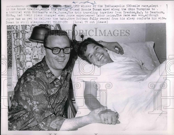 Troy Ruttman, Winner of Indy 500 Race With Wife in Hospital 1963 ...