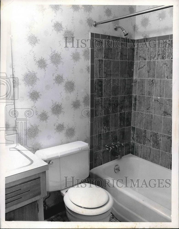 House of Ease Bathroom 1959 Vintage Press Photo Print - Historic Images