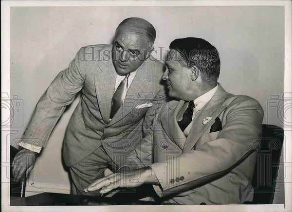 Rep J Parnell Thomas & Rep Martin Dies Confer 1939 Vintage Press Photo ...