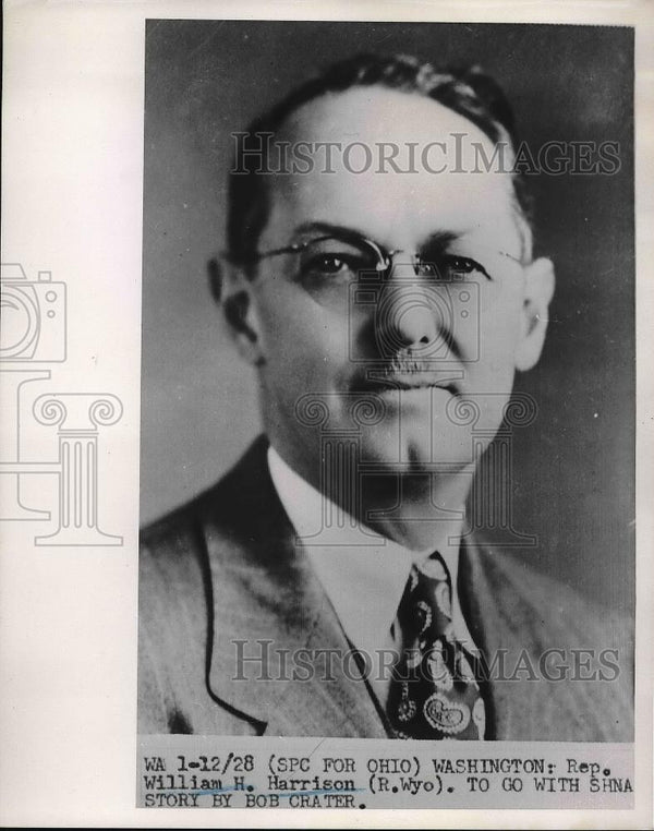 Rep. William R. Harrison 1928 Vintage Press Photo Print - Historic Images