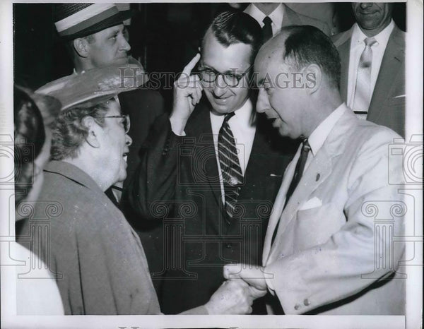 Adlai Stevenson with Elizabeth Conkey and Gov George Leader 1956 ...