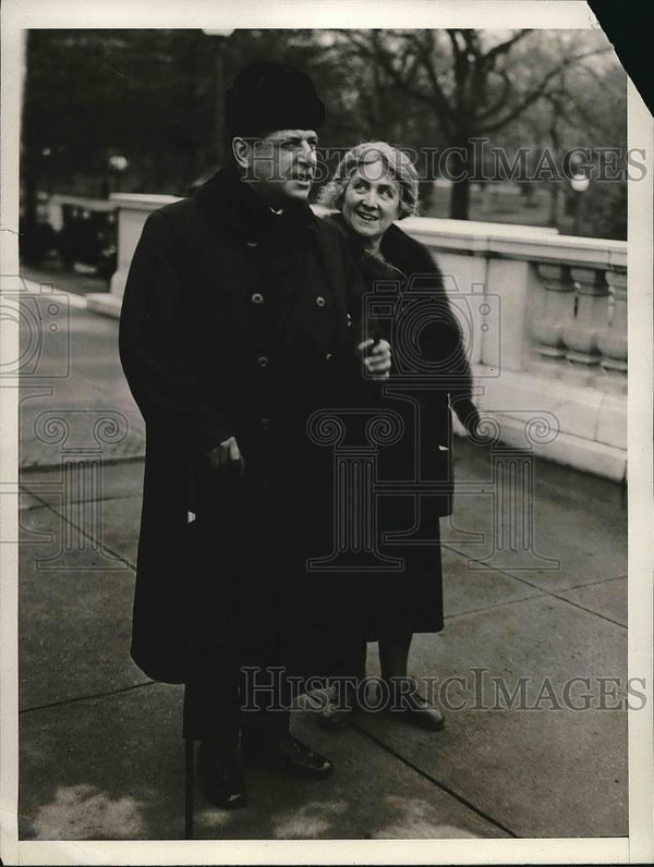 Thomas Schall, American Politician and his wife. 1927 Vintage Press ...