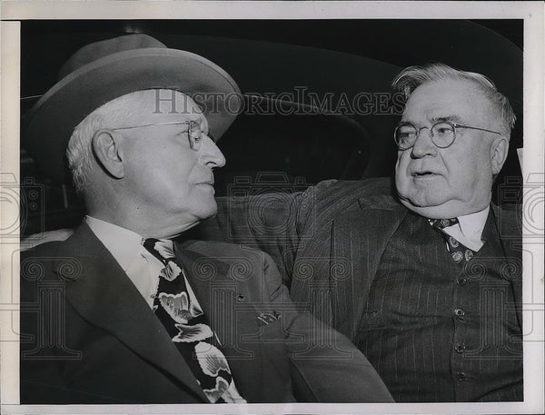 A.F. Whitney meeting with Alvanley Johnston 1945 Vintage Press Photo ...