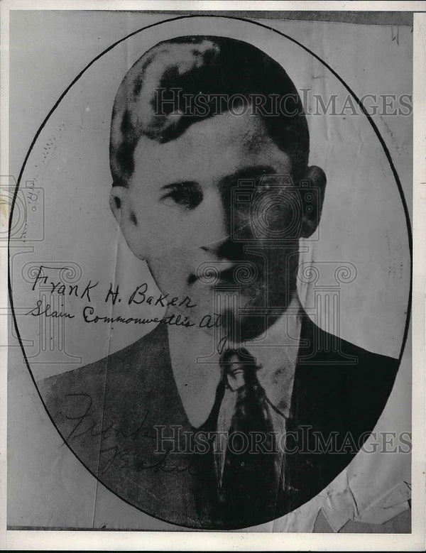 Commonwealth Attorney, Frank H Baker, Slain In Feud 1934 Vintage Press ...