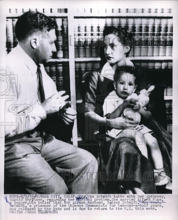 Nevada City, Ca. Mrs Una Schmidt & atty Harold Berliner 1955 Vintage ...