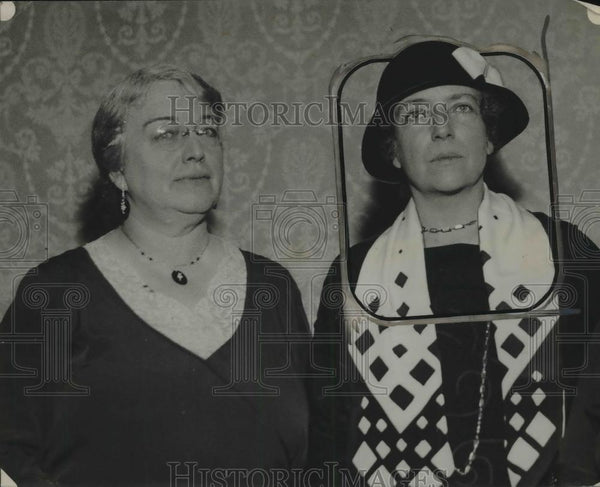 Miss Dorothy Cunningham & Mrs Alice Roosevelt 1932 Vintage Press Photo ...