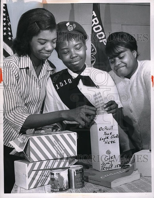 Patricia Anderson & Althea Lang Of Neighborhood Girl Scouts 1965 ...