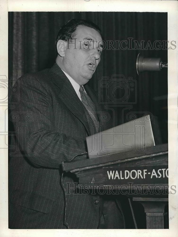 Leon Henderson Administrator of Price Control Talks To Congress 1941 ...
