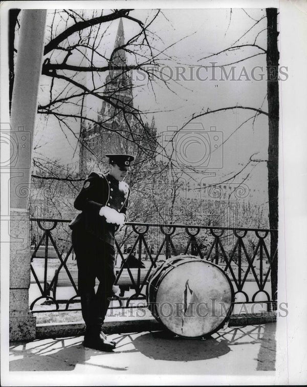 Moscow, Russia Soviety Army musician near the Kremlin , May Day 1968 ...