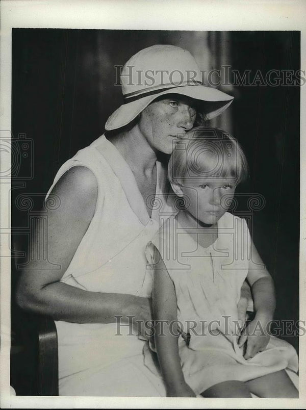 Martha Jaeger & daughter Elaine (husband Bruno deported) 1932 Vintage ...