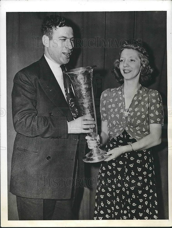 Mrs. A.M. Sobel and Edward Hymes, Bridge Champions 1942 Vintage Press ...