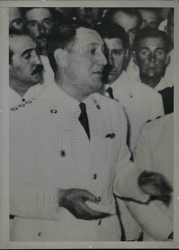 Staff Dept. Col. Juan D. Peron 1944 Vintage Press Photo Print ...