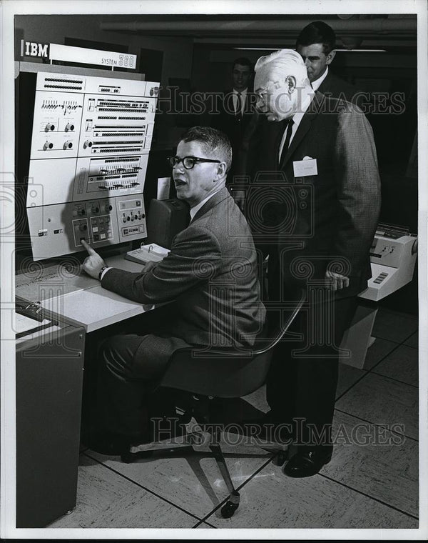 Secretary Of Agriculture Orville Freeman Pushes Button 1966 Vintage ...