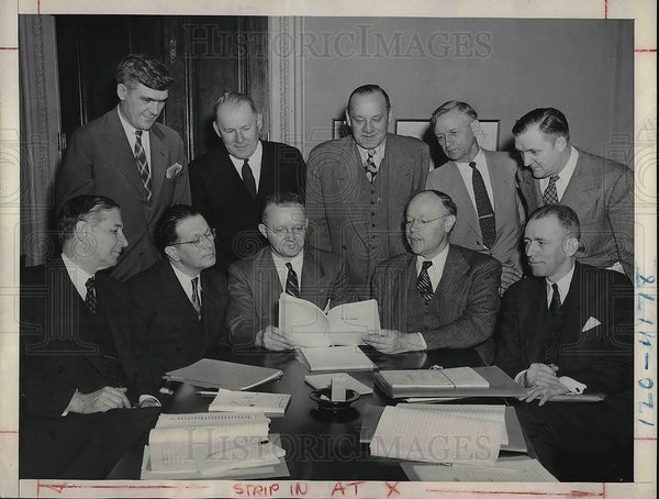 Sen James Murray, Sen. Allen Ellender, Rep. Fred Hartley, 1947 Vintage ...