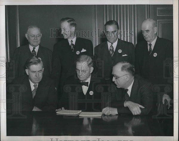 Sec Henry Wallace Judge Walter Stacey Louis Schwellenbach 1945 Vintage ...