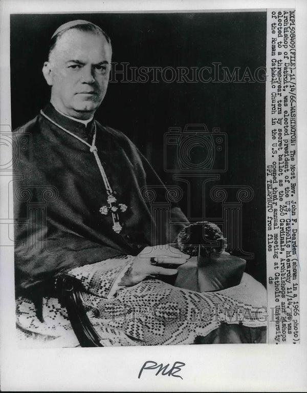Most Rev John F, Dearden in Wash. D.C. 1966 Vintage Press Photo Print ...