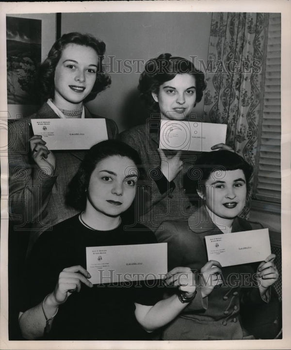 NYC coed volunteers G Gerstein,E Strobel,R Gilman,P Warren 1951 Vintage ...