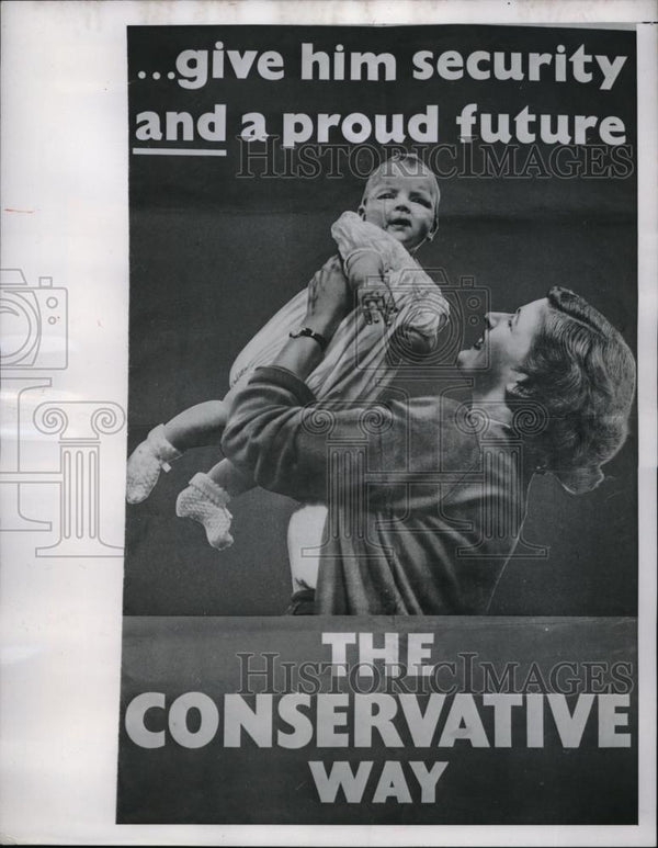 England Election posters 1950 Vintage Press Photo Print - Historic Images