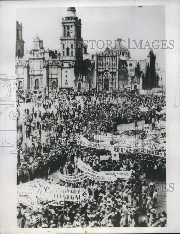 Mexico City Giant Parade 1934 Vintage Press Photo Print - Historic Images
