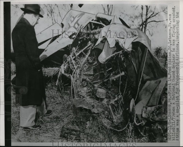 Crash site where 1st Lt Fred Atkins died in a field in Lebanon 1954 ...