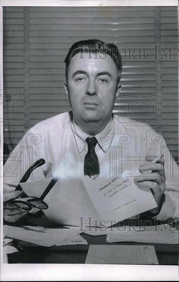 Little Rock, Ark. Harry Ashmore, Pulitzer Prize for editorial 1958 ...