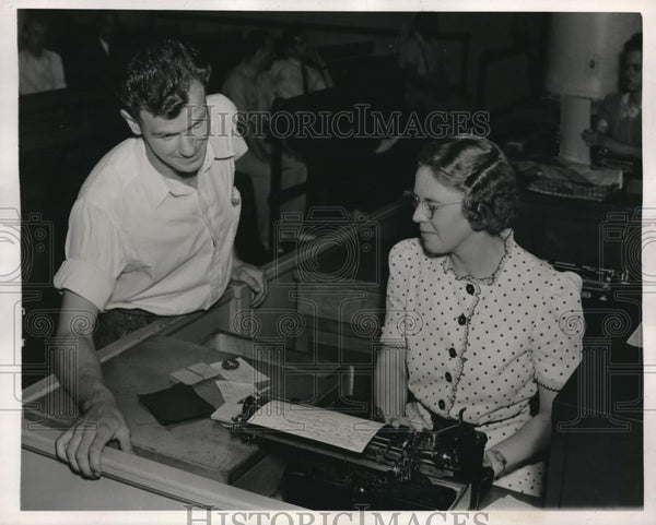Henry Lewis & Catherine Ayars at Phila. Pa Budd Apprent. school 1940 ...