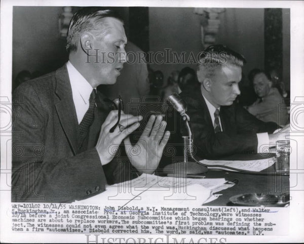 John Diebold & Walker Buckingham Testify Before Congressional 1955 ...