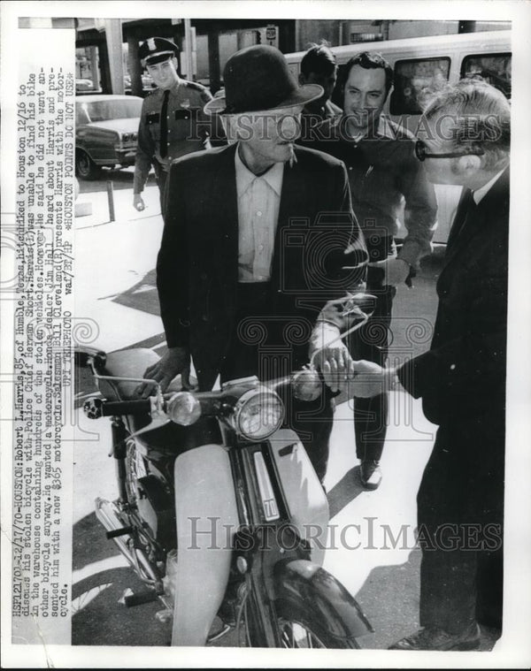 Robert L. Harris, Police Chief Herman Short, Bill Cleveland 1970 ...