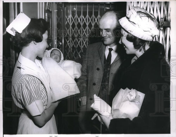 Chicago, Student RN Lois Conradt with Mr & Mrs Orlando & baby 1961 ...