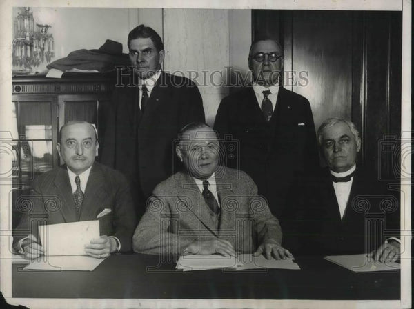 AFL officials,E McGrady,Wm Green,F Morrison,Lovell,Clark 1930 Vintage ...
