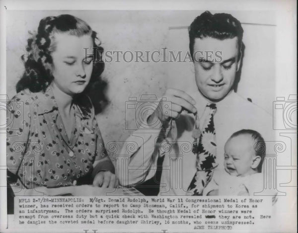 Minneapolis, M/Sgt Don Rudolph, Medal of Honor winner & family 1951 ...