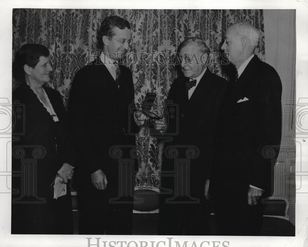Franklin Parker gives medal to Dean Frank Sommer of NYU 1940 Vintage ...