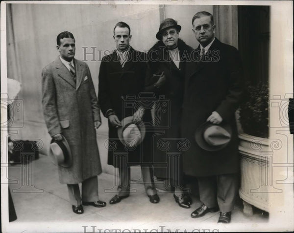 Interior Secretary Harold Ickes & Family Leave Mayflower Hotel 1933 ...