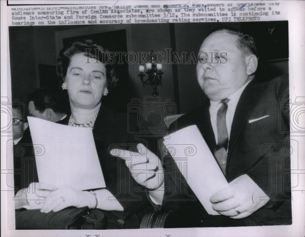 Mrs Hallie Jones & Herbert West Owner of Kansas City Firm 1963 Vintage ...