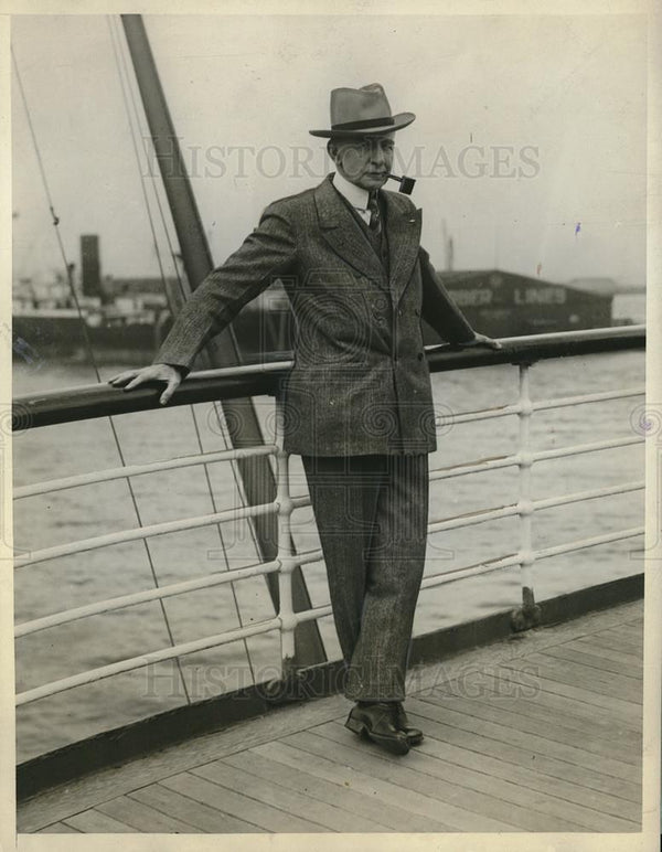 General Charles G. Dawes, Former Vice President of U.S. Sails 1929 ...