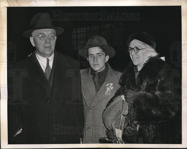 Dr Albert Dunlap Wife Eva May & Son John Return From Trip 1943 Vintage ...