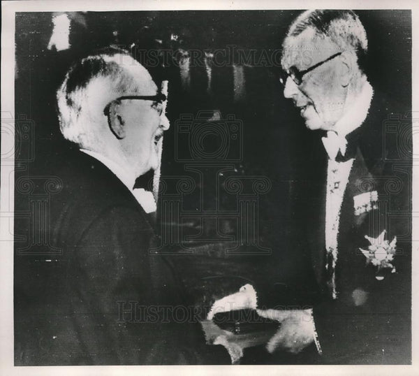 King Gustav VI Sweden Presents Nobel Award to Dr Waksman 1952 Vintage ...