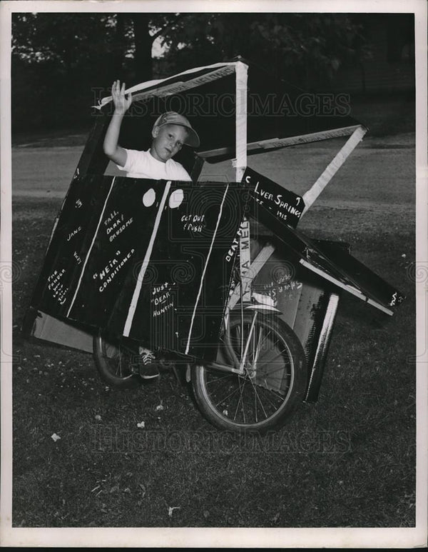 Bicycle Parade Jimmy Marks 6 years old 1951 Vintage Press Photo Print ...