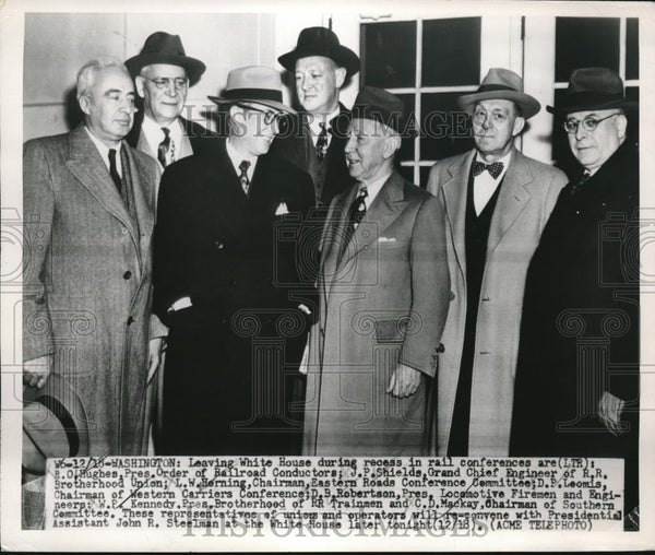 EO Hughes President Order of Railroad Conductors & Officials 1950 ...
