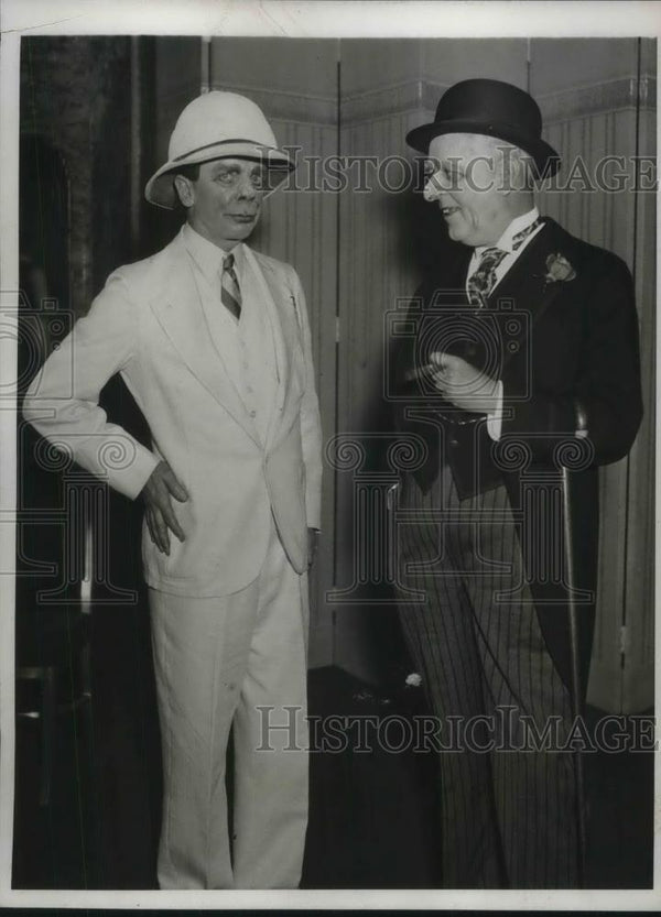 1933 Press Photo Woth Colwell As Teddy Roosevelt & Julian Mason as Al ...