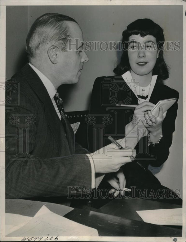 1941 Press Photo Sarah Derby ,granddaughter of Theodore Roosevelt is s ...