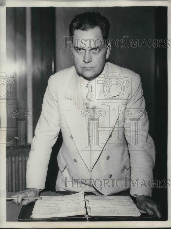 1934 Press Photo Floyd Thompson to head up defense in Insull Trial ...