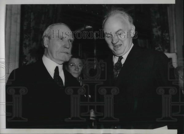 1941 Press Photo Chief Justice Charles Evans Hughes with Judge Herbert ...