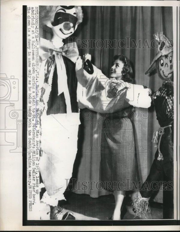 1956 Press Photo St Petersburgh, Fla Marian McKnight Miss America 1957 ...