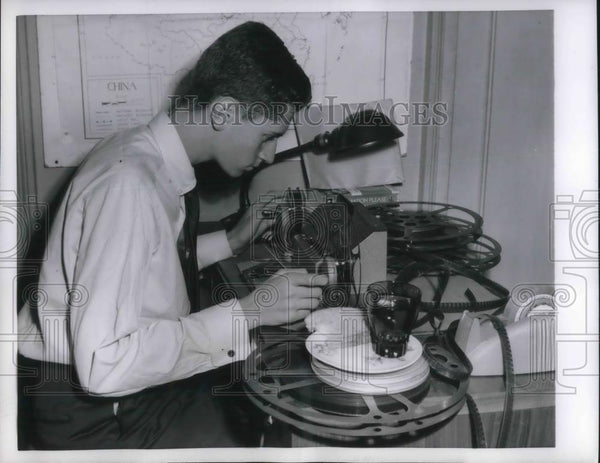 1954 Press Photo NYC, Ronald Friedman age 14, movie producer - Historic ...