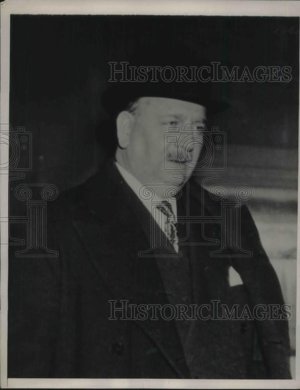1940 Press Photo M Corbin French Ambassador Minister Pierre Etienne Fl ...