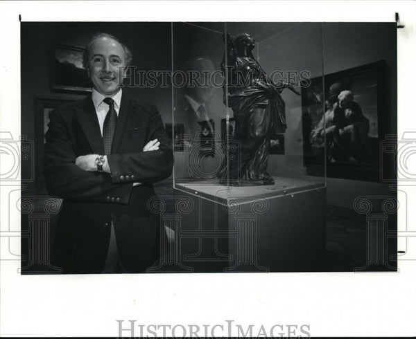 1991 Press Photo William Chiego Director of Allen Memorial Art Museum ...